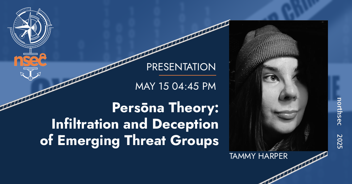 Persōna Theory: Infiltration and Deception of Emerging Threat Groups ...