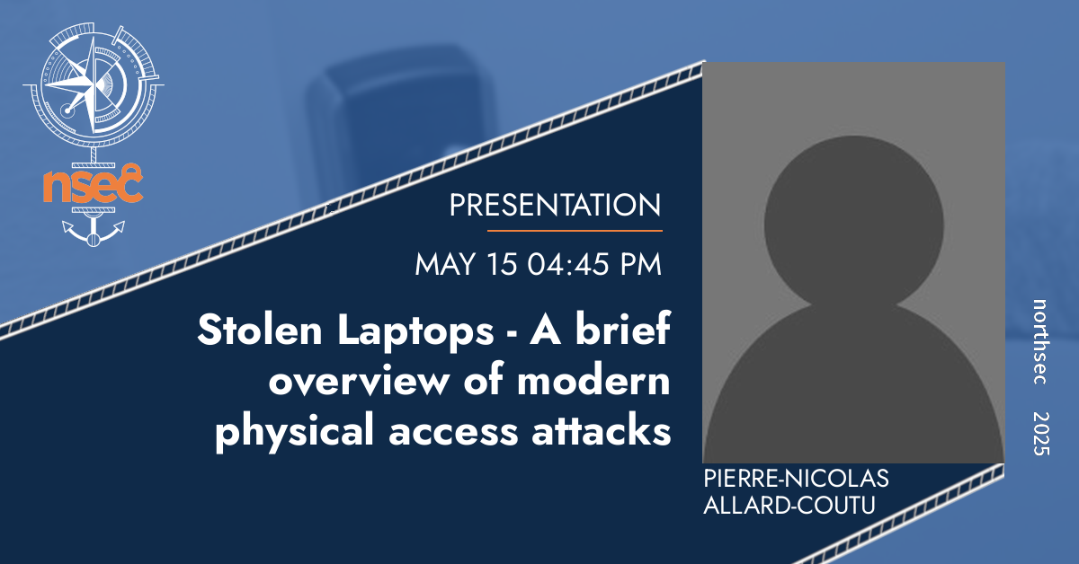 Stolen Laptops - A brief overview of modern physical access attacks ...